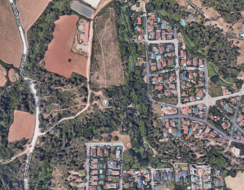 Abocament il·legal de deixalles a Collserola