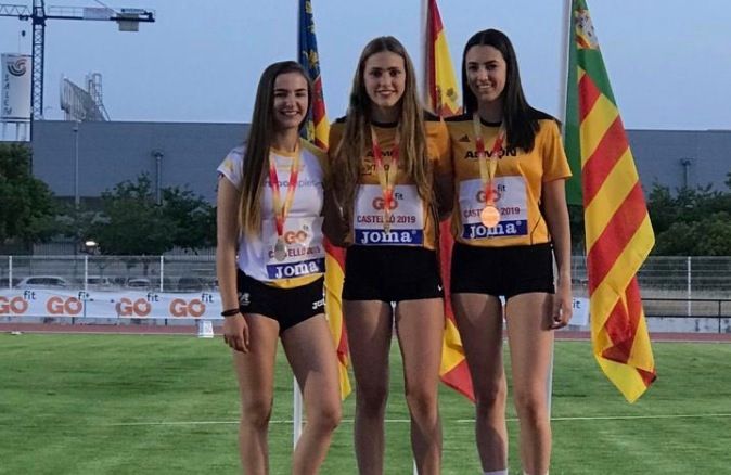 Fernández, Pérez, Monsó i Sala fan podi a l'estatal sub-18 d'atletisme