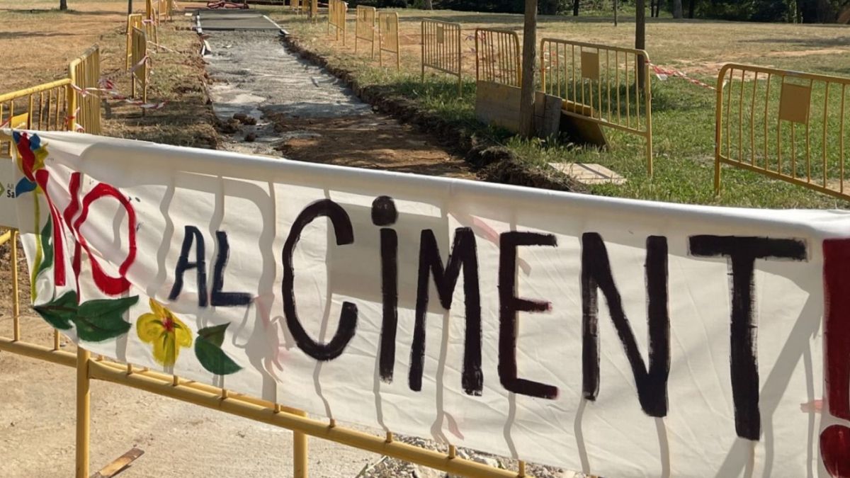 SOS Bosc Volpelleres denuncia la construcció d'un camí de ciment al ...