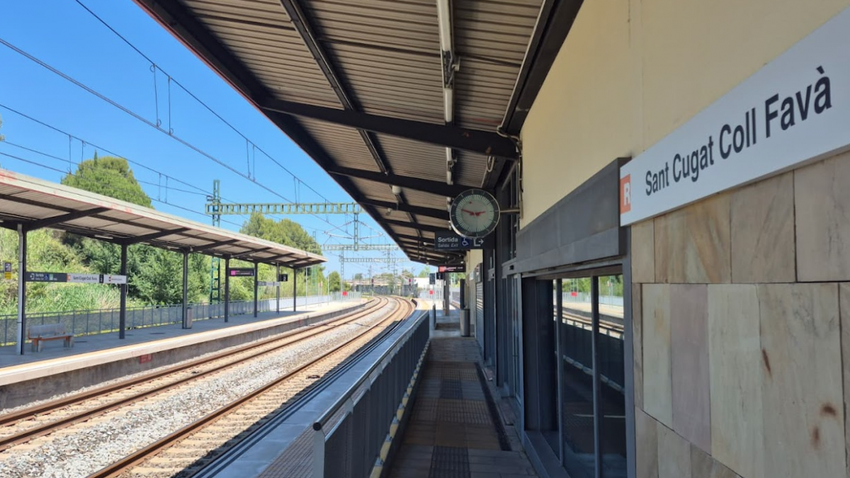 Interromput el servei de Rodalies a Sant Cugat per robatori de coure